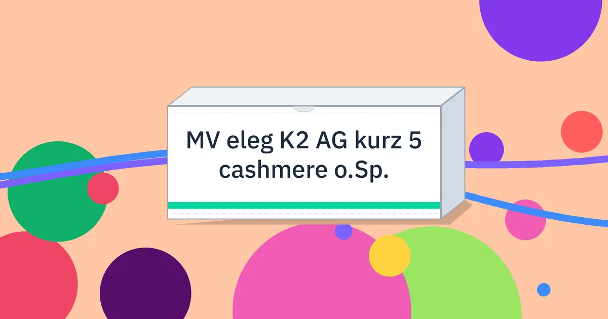 Symbolbild: Packung mit der Aufschrift MV eleg K2 AG kurz 5 cashmere o.Sp. (PZN 15284262) – Verfügbarkeit und Bezug in Apotheken in Frankfurt am Main