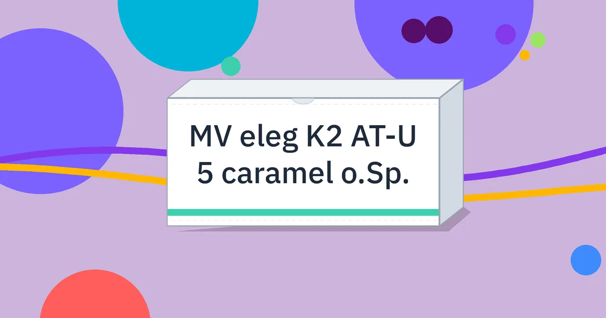 Symbolbild: Packung mit der Aufschrift MV eleg K2 AT-U 5 caramel o.Sp. (PZN 00530146) – Verfügbarkeit und Bezug in Apotheken in Frankfurt am Main
