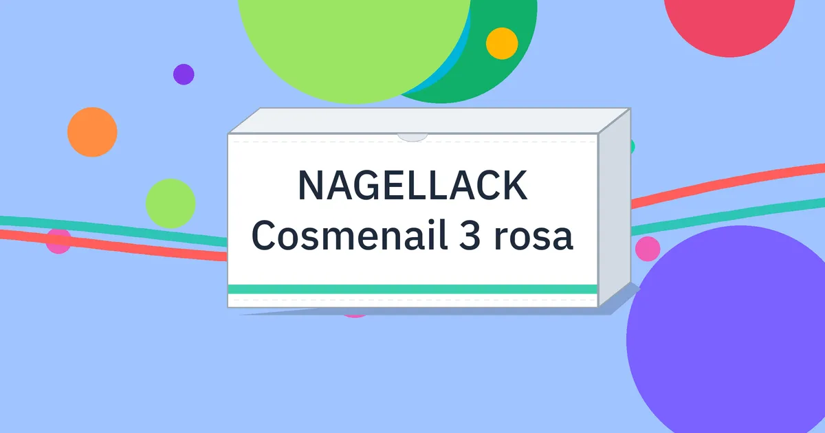 Symbolbild: Packung mit der Aufschrift NAGELLACK Cosmenail 3 rosa (PZN 11687454) – Verfügbarkeit und Bezug in Apotheken in Frankfurt am Main