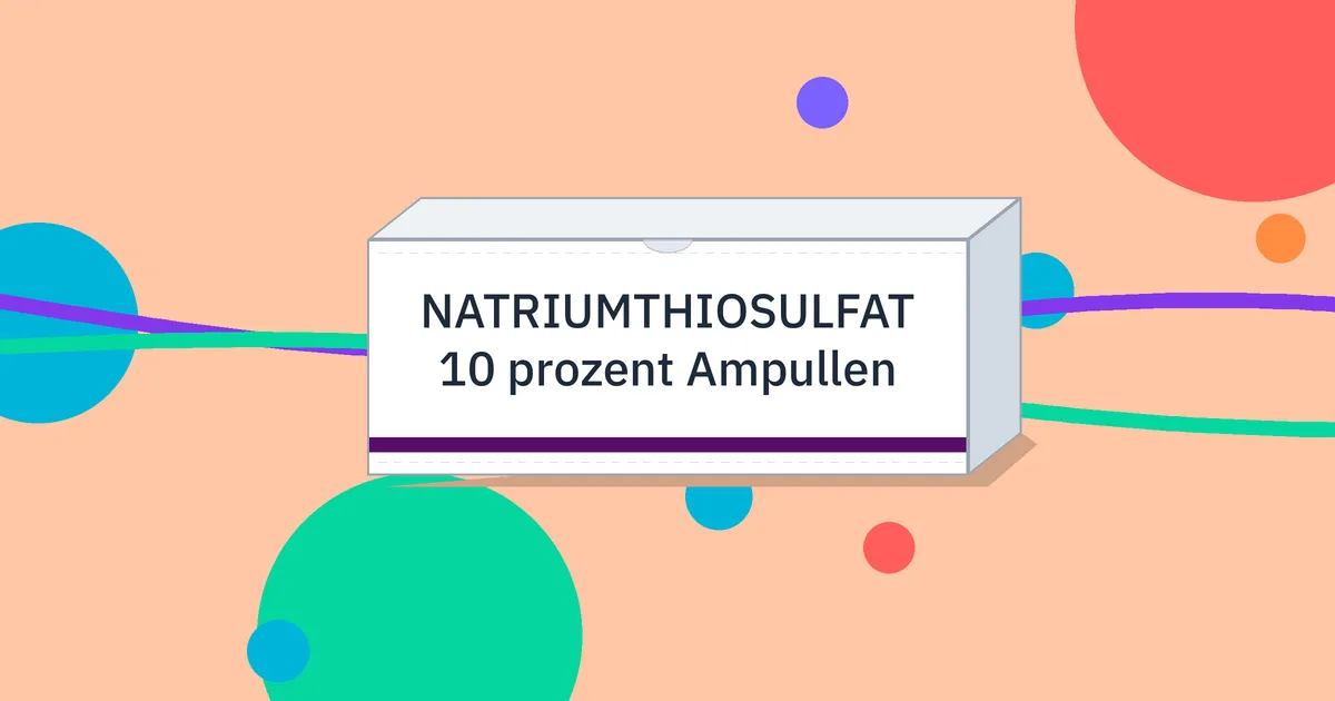 Symbolbild: Packung mit der Aufschrift NATRIUMTHIOSULFAT 10 prozent Ampullen (PZN 01864955) – Verfügbarkeit und Bezug in Apotheken in Frankfurt am Main