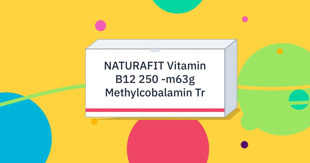 Symbolbild: Packung mit der Aufschrift NATURAFIT Vitamin B12 250 -m63g Methylcobalamin Tr (PZN 19274651) – Verfügbarkeit und Bezug in Apotheken in Frankfurt am Main