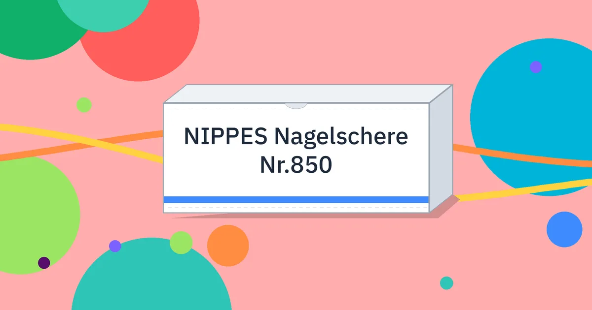 Symbolbild: Packung mit der Aufschrift NIPPES Nagelschere Nr.850 (PZN 07615124) – Verfügbarkeit und Bezug in Apotheken in Frankfurt am Main