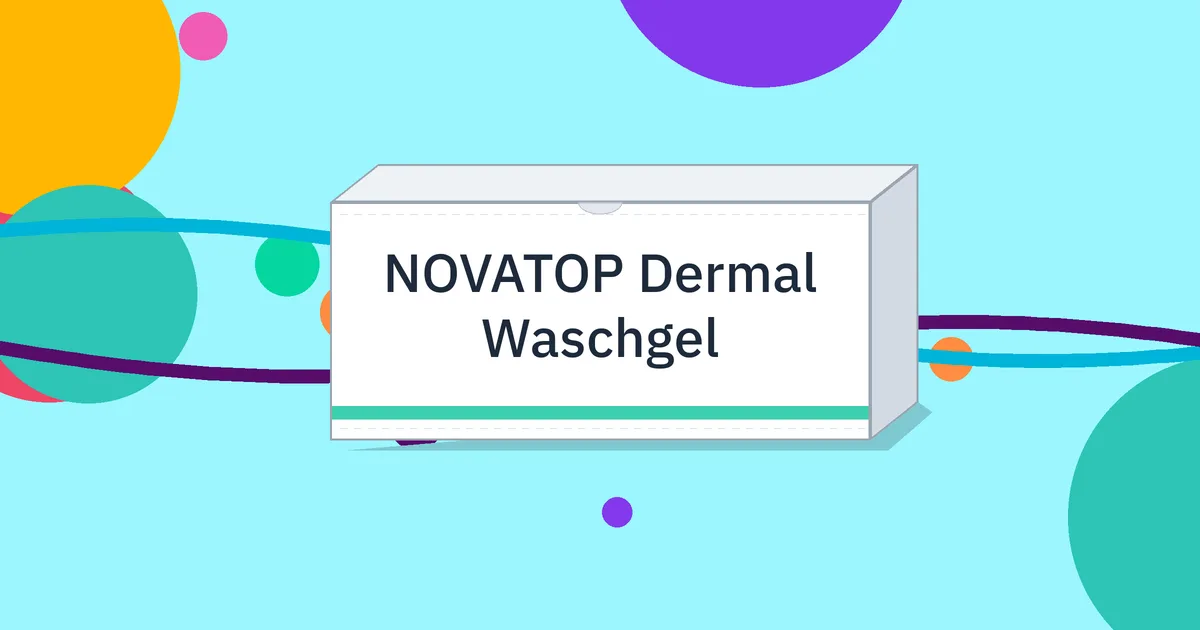 Symbolbild: Packung mit der Aufschrift NOVATOP Dermal Waschgel (PZN 06091943) – Verfügbarkeit und Bezug in Apotheken in Frankfurt am Main