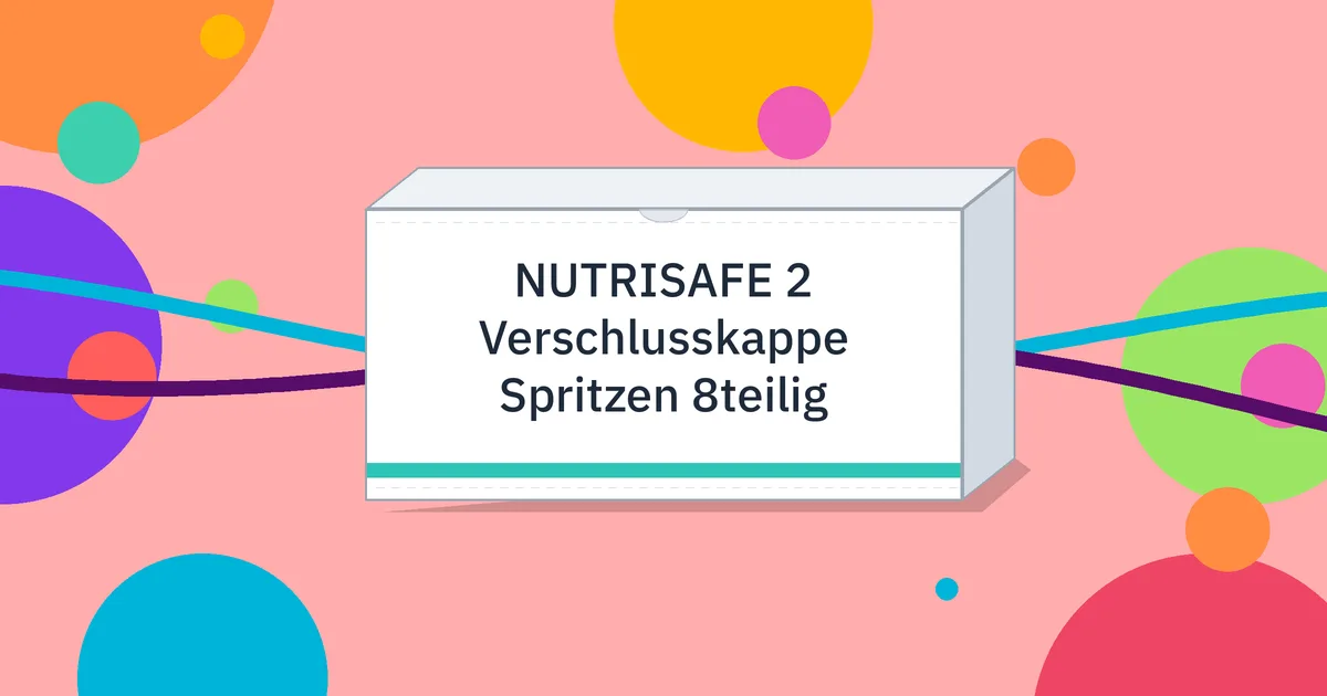 Symbolbild: Packung mit der Aufschrift NUTRISAFE 2 Verschlusskappe Spritzen 8teilig (PZN 06846850) – Verfügbarkeit und Bezug in Apotheken in Frankfurt am Main