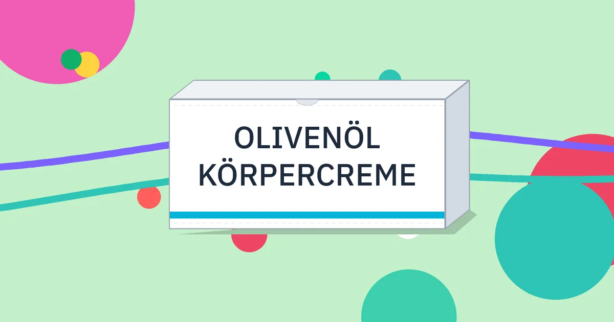 Symbolbild: Packung mit der Aufschrift OLIVENÖL KÖRPERCREME (PZN 04108958) – Verfügbarkeit und Bezug in Apotheken in Frankfurt am Main