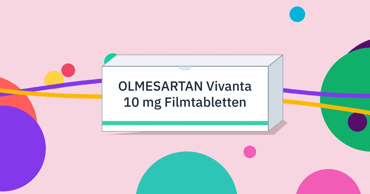 Symbolbild: Packung mit der Aufschrift OLMESARTAN Vivanta 10 mg Filmtabletten (PZN 19829511) – Verfügbarkeit und Bezug in Apotheken in Frankfurt am Main