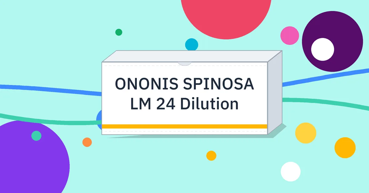 Symbolbild: Packung mit der Aufschrift ONONIS SPINOSA LM 24 Dilution (PZN 13625813) – Verfügbarkeit und Bezug in Apotheken in Frankfurt am Main