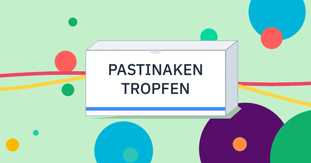 Symbolbild: Packung mit der Aufschrift PASTINAKEN TROPFEN (PZN 14128689) – Verfügbarkeit und Bezug in Apotheken in Frankfurt am Main