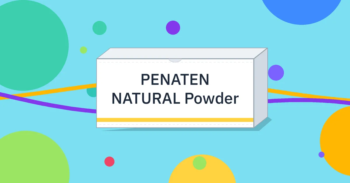 Symbolbild: Packung mit der Aufschrift PENATEN NATURAL Powder (PZN 19174814) – Verfügbarkeit und Bezug in Apotheken in Frankfurt am Main