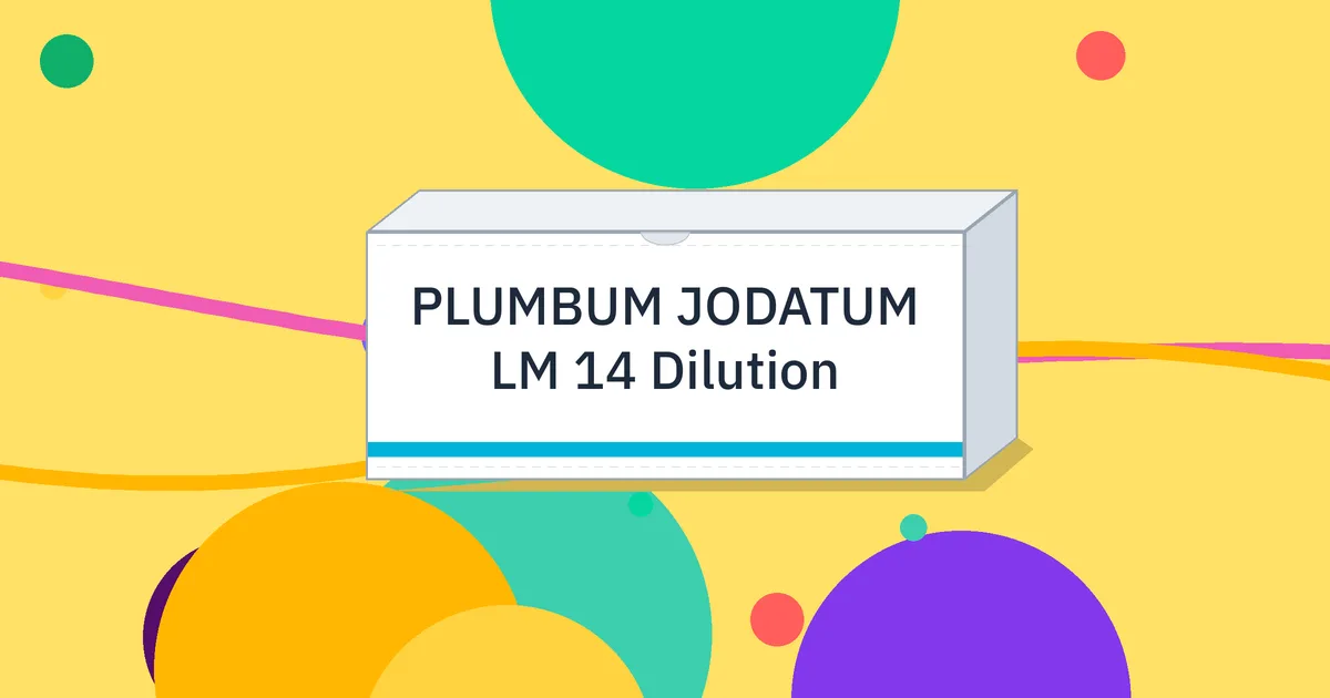 Symbolbild: Packung mit der Aufschrift PLUMBUM JODATUM LM 14 Dilution (PZN 13040722) – Verfügbarkeit und Bezug in Apotheken in Frankfurt am Main