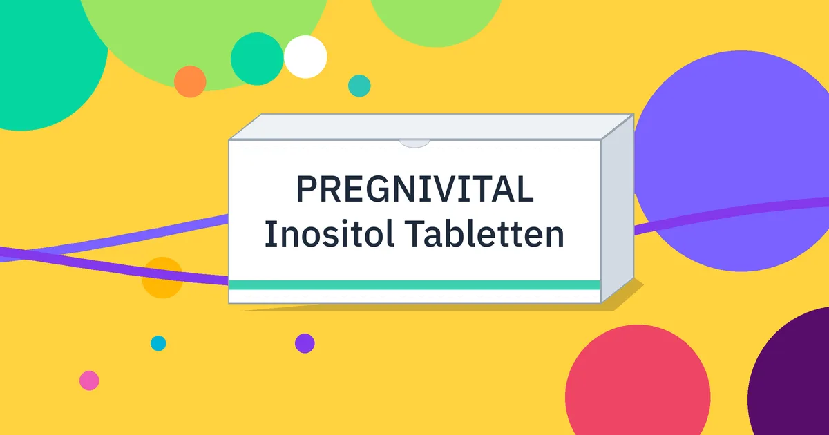 Symbolbild: Packung mit der Aufschrift PREGNIVITAL Inositol Tabletten (PZN 19096729) – Verfügbarkeit und Bezug in Apotheken in Frankfurt am Main