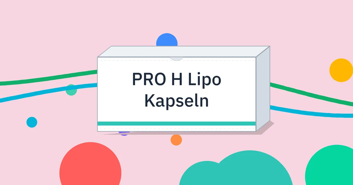 Symbolbild: Packung mit der Aufschrift PRO H Lipo Kapseln (PZN 07681859) – Verfügbarkeit und Bezug in Apotheken in Frankfurt am Main