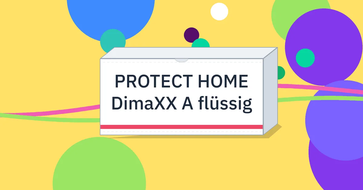 Symbolbild: Packung mit der Aufschrift PROTECT HOME DimaXX A flüssig (PZN 14362296) – Verfügbarkeit und Bezug in Apotheken in Frankfurt am Main