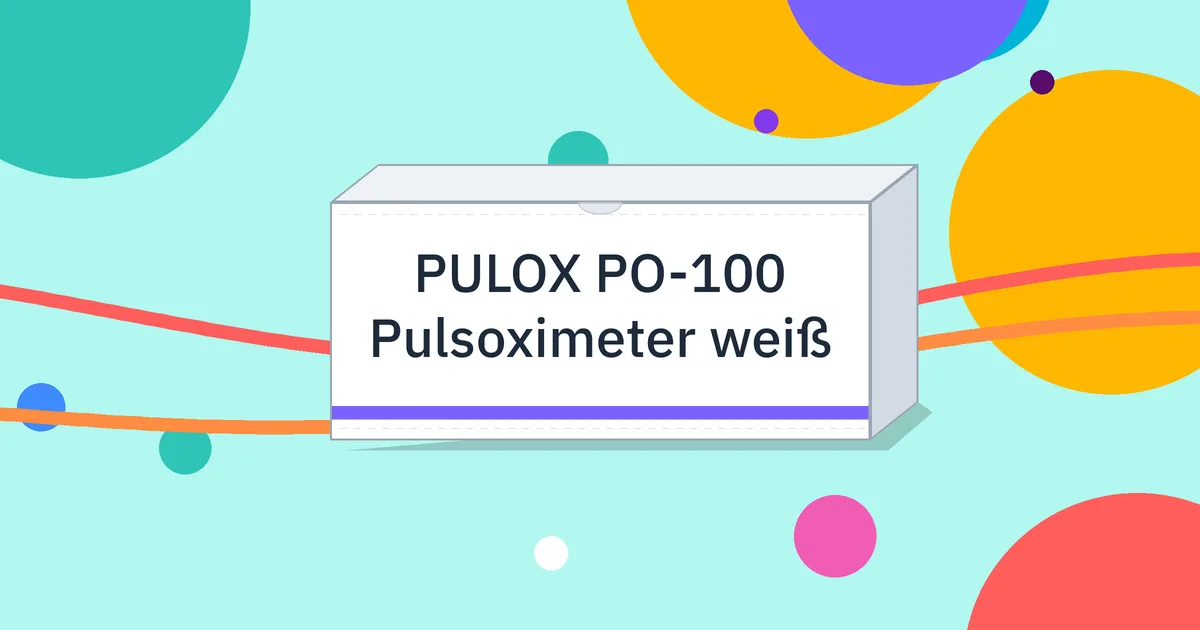 Symbolbild: Packung mit der Aufschrift PULOX PO-100 Pulsoximeter weiß (PZN 10121414) – Verfügbarkeit und Bezug in Apotheken in Frankfurt am Main