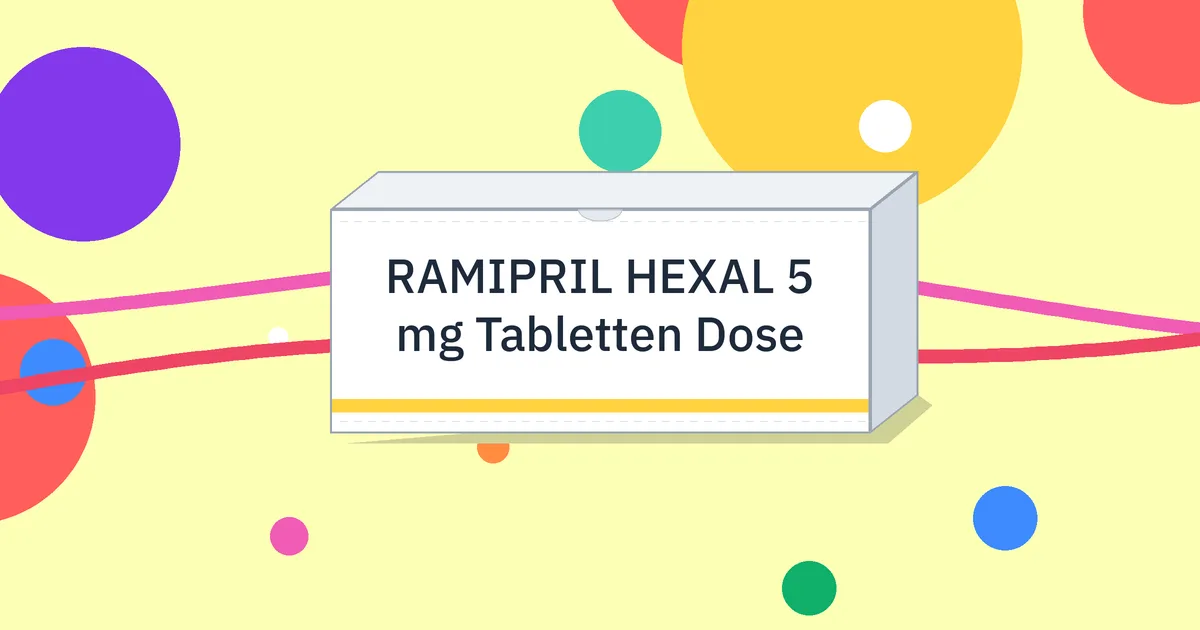 Symbolbild: Packung mit der Aufschrift RAMIPRIL HEXAL 5 mg Tabletten Dose (PZN 17420953) – Verfügbarkeit und Bezug in Apotheken in Frankfurt am Main