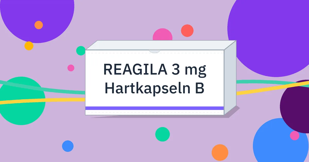 Symbolbild: Packung mit der Aufschrift REAGILA 3 mg Hartkapseln B (PZN 17449098) – Verfügbarkeit und Bezug in Apotheken in Frankfurt am Main