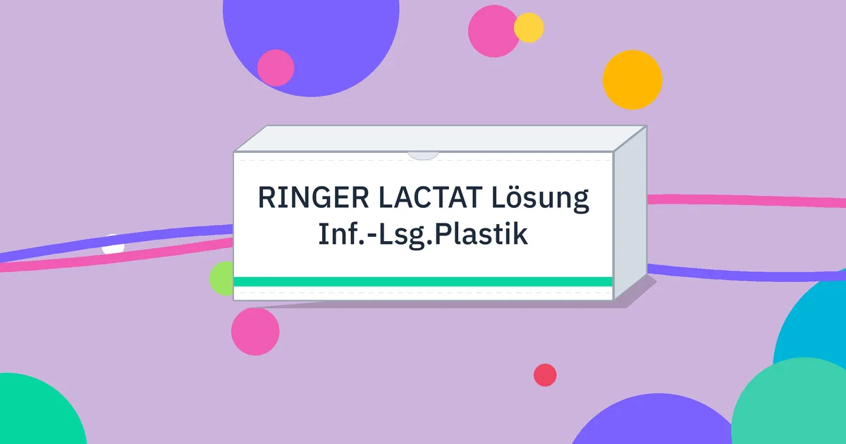 Symbolbild: Packung mit der Aufschrift RINGER LACTAT Lösung Inf.-Lsg.Plastik (PZN 04950721) – Verfügbarkeit und Bezug in Apotheken in Frankfurt am Main