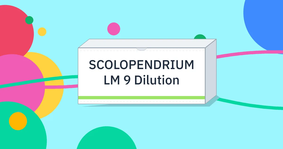 Symbolbild: Packung mit der Aufschrift SCOLOPENDRIUM LM 9 Dilution (PZN 13690124) – Verfügbarkeit und Bezug in Apotheken in Frankfurt am Main