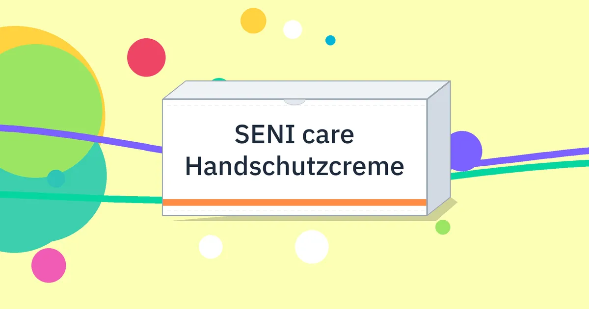 Symbolbild: Packung mit der Aufschrift SENI care Handschutzcreme (PZN 17240317) – Verfügbarkeit und Bezug in Apotheken in Frankfurt am Main
