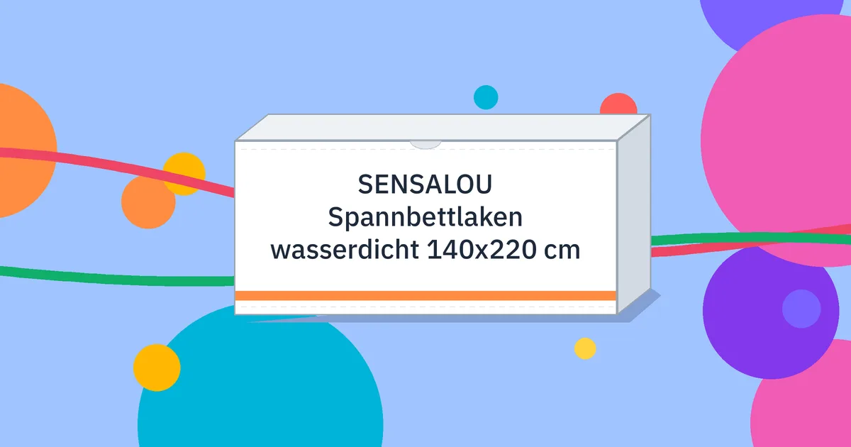 Symbolbild: Packung mit der Aufschrift SENSALOU Spannbettlaken wasserdicht 140x220 cm (PZN 20725981) – Verfügbarkeit und Bezug in Apotheken in Frankfurt am Main