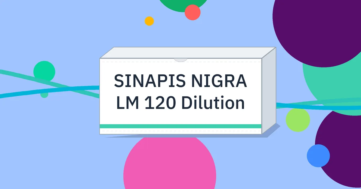 Symbolbild: Packung mit der Aufschrift SINAPIS NIGRA LM 120 Dilution (PZN 13191384) – Verfügbarkeit und Bezug in Apotheken in Frankfurt am Main