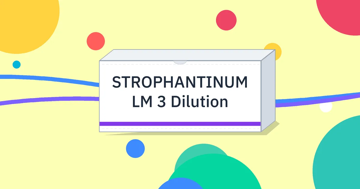 Symbolbild: Packung mit der Aufschrift STROPHANTINUM LM 3 Dilution (PZN 13684342) – Verfügbarkeit und Bezug in Apotheken in Frankfurt am Main