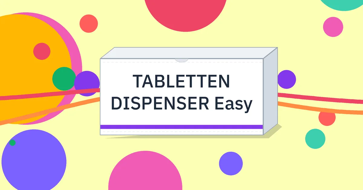 Symbolbild: Packung mit der Aufschrift TABLETTEN DISPENSER Easy (PZN 10714686) – Verfügbarkeit und Bezug in Apotheken in Frankfurt am Main