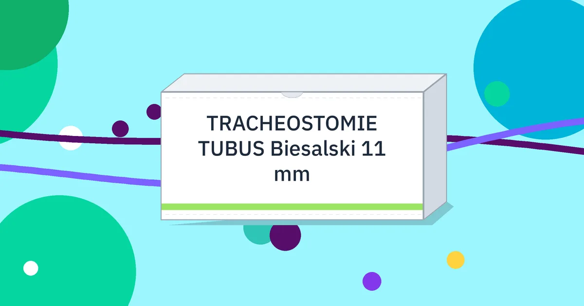 Symbolbild: Packung mit der Aufschrift TRACHEOSTOMIE TUBUS Biesalski 11 mm (PZN 16038559) – Verfügbarkeit und Bezug in Apotheken in Frankfurt am Main