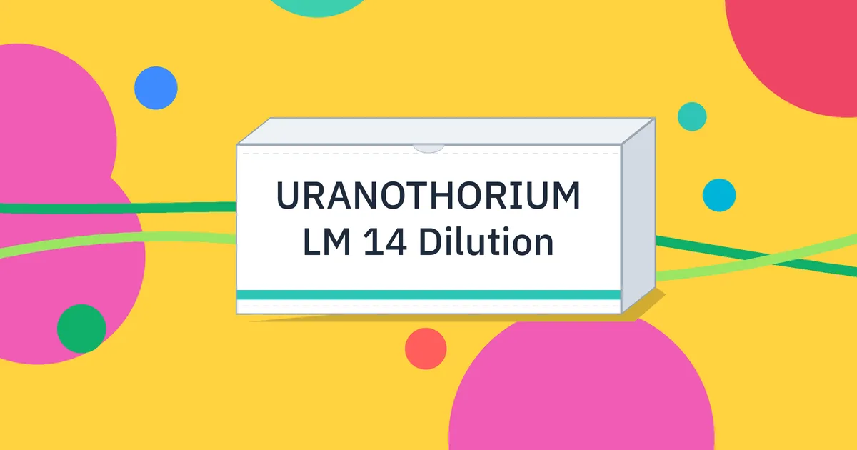 Symbolbild: Packung mit der Aufschrift URANOTHORIUM LM 14 Dilution (PZN 13256758) – Verfügbarkeit und Bezug in Apotheken in Frankfurt am Main