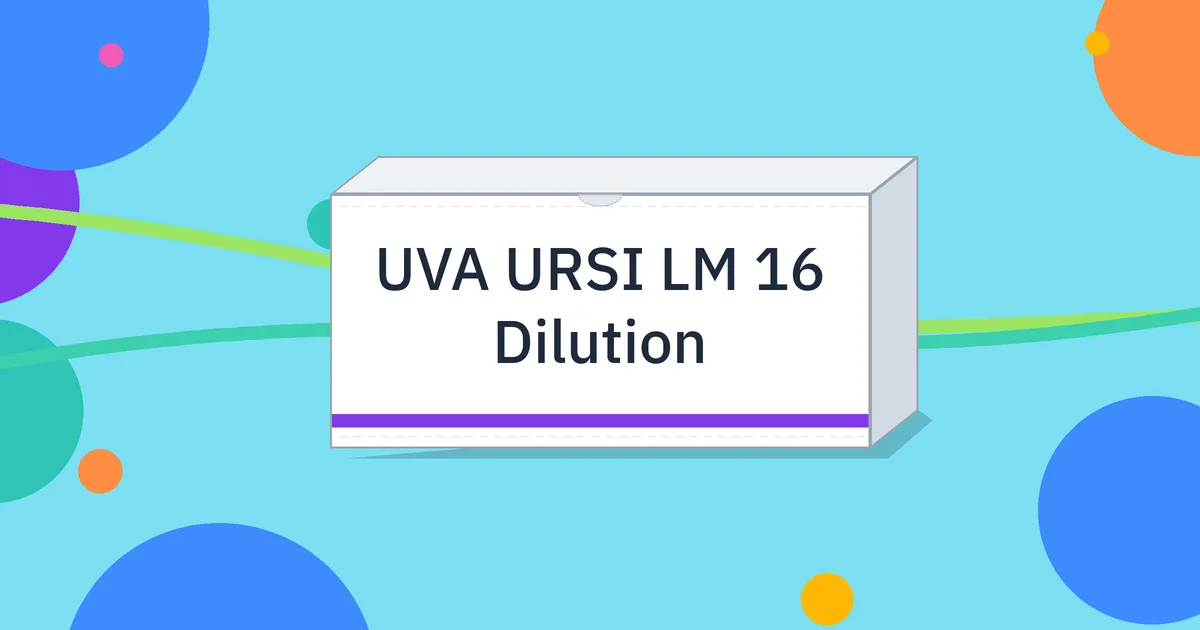 Symbolbild: Packung mit der Aufschrift UVA URSI LM 16 Dilution (PZN 13259113) – Verfügbarkeit und Bezug in Apotheken in Frankfurt am Main
