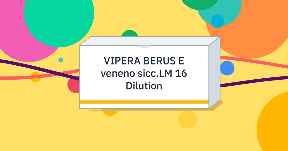 Symbolbild: Packung mit der Aufschrift VIPERA BERUS E veneno sicc.LM 16 Dilution (PZN 13277111) – Verfügbarkeit und Bezug in Apotheken in Frankfurt am Main