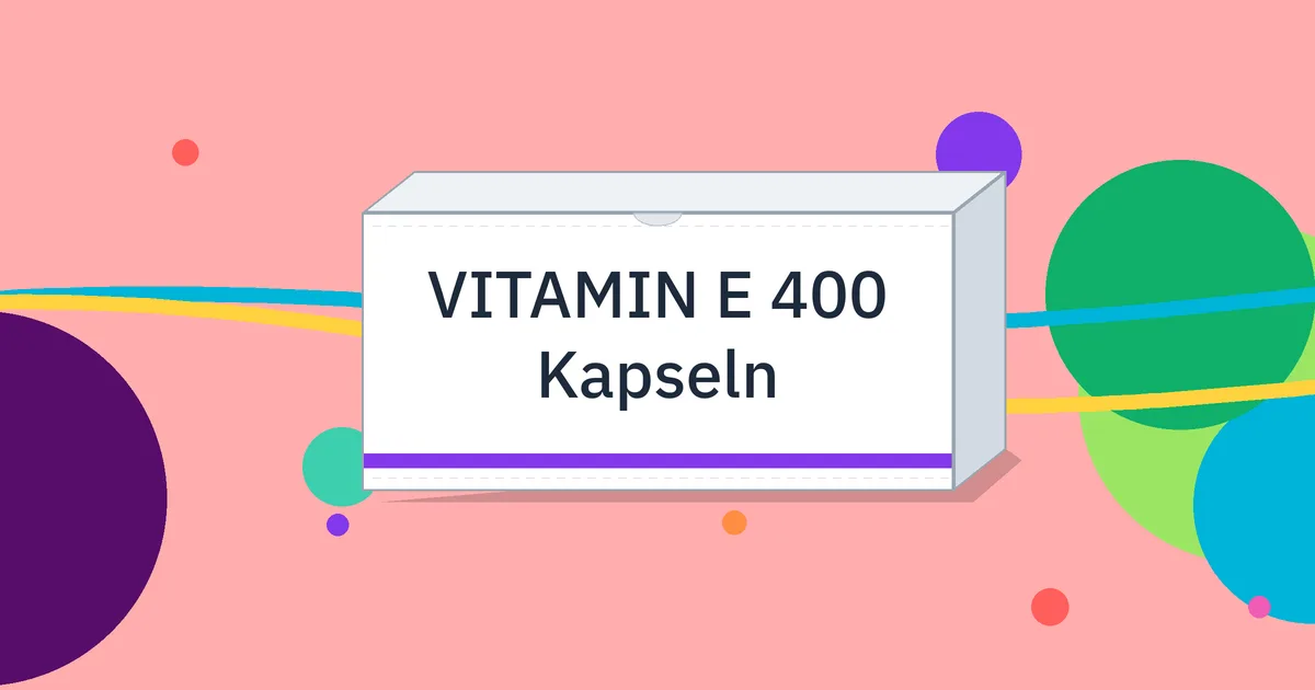 Symbolbild: Packung mit der Aufschrift VITAMIN E 400 Kapseln (PZN 06919135) – Verfügbarkeit und Bezug in Apotheken in Frankfurt am Main