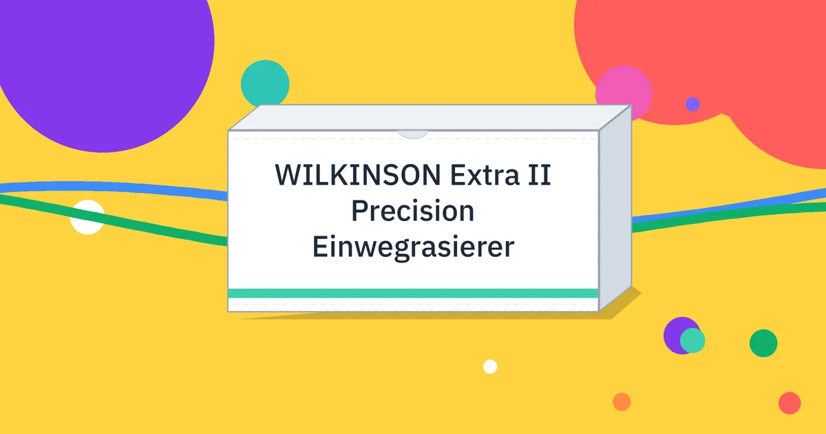 Symbolbild: Packung mit der Aufschrift WILKINSON Extra II Precision Einwegrasierer (PZN 01669461) – Verfügbarkeit und Bezug in Apotheken in Frankfurt am Main
