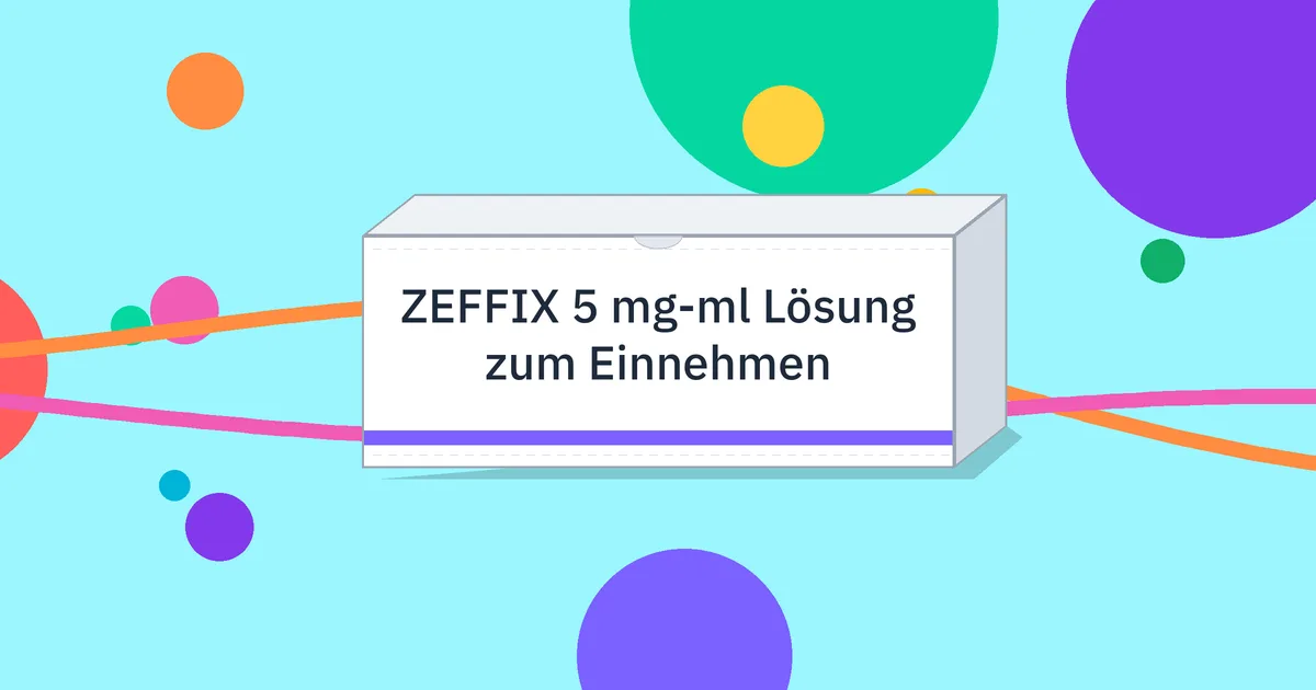 Symbolbild: Packung mit der Aufschrift ZEFFIX 5 mg-ml Lösung zum Einnehmen (PZN 00587034) – Verfügbarkeit und Bezug in Apotheken in Frankfurt am Main