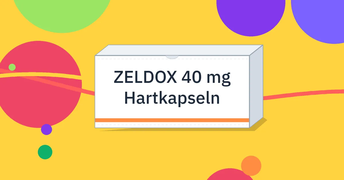 Symbolbild: Packung mit der Aufschrift ZELDOX 40 mg Hartkapseln (PZN 06927755) – Verfügbarkeit und Bezug in Apotheken in Frankfurt am Main