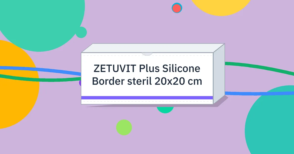 Symbolbild: Packung mit der Aufschrift ZETUVIT Plus Silicone Border steril 20x20 cm (PZN 20124879) – Verfügbarkeit und Bezug in Apotheken in Frankfurt am Main