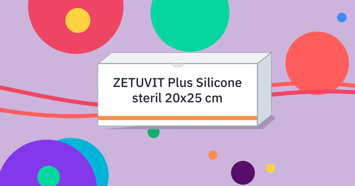 Symbolbild: Packung mit der Aufschrift ZETUVIT Plus Silicone steril 20x25 cm (PZN 18263964) – Verfügbarkeit und Bezug in Apotheken in Frankfurt am Main