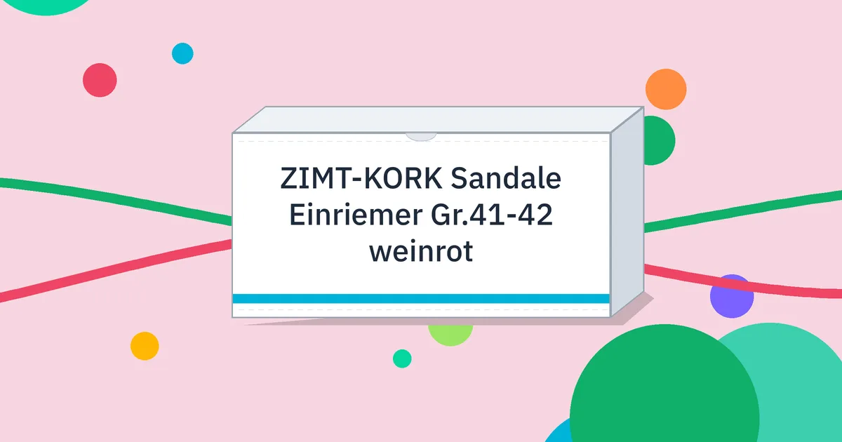 Symbolbild: Packung mit der Aufschrift ZIMT-KORK Sandale Einriemer Gr.41-42 weinrot (PZN 19728833) – Verfügbarkeit und Bezug in Apotheken in Frankfurt am Main