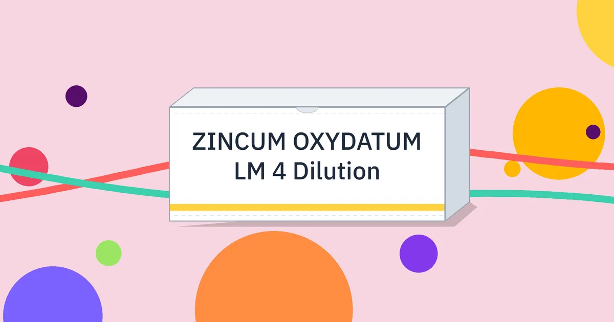 Symbolbild: Packung mit der Aufschrift ZINCUM OXYDATUM LM 4 Dilution (PZN 13296344) – Verfügbarkeit und Bezug in Apotheken in Frankfurt am Main