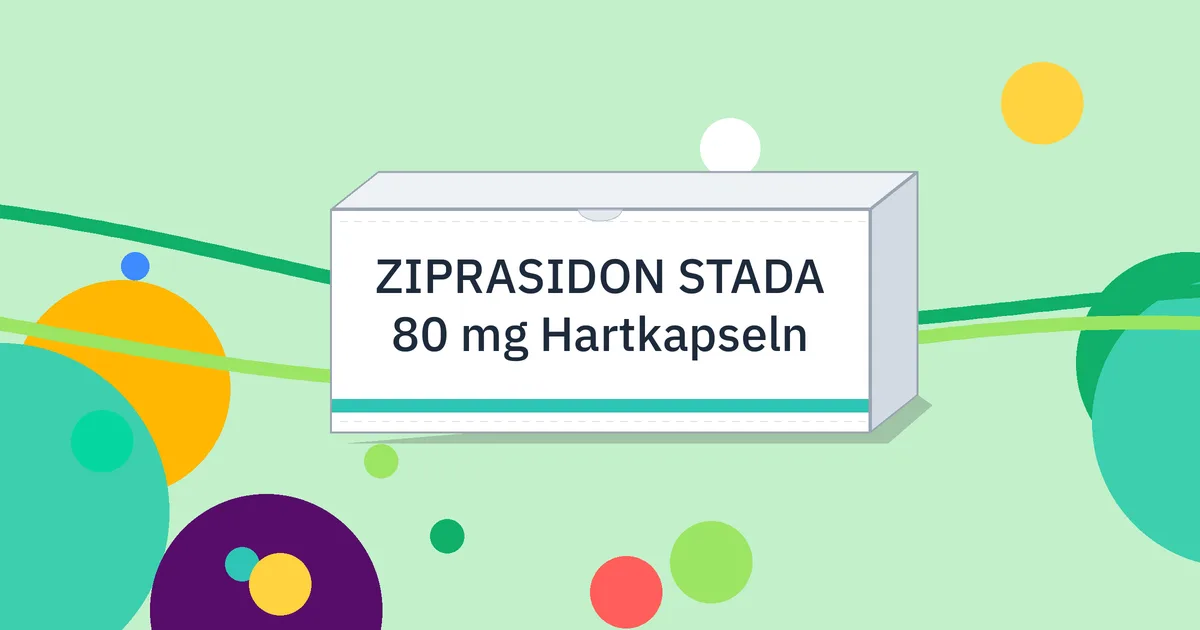Symbolbild: Packung mit der Aufschrift ZIPRASIDON STADA 80 mg Hartkapseln (PZN 17849076) – Verfügbarkeit und Bezug in Apotheken in Frankfurt am Main