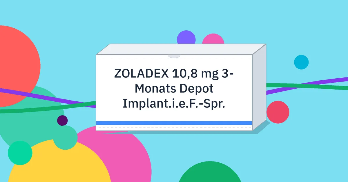 Symbolbild: Packung mit der Aufschrift ZOLADEX 10,8 mg 3-Monats Depot Implant.i.e.F.-Spr. (PZN 00569444) – Verfügbarkeit und Bezug in Apotheken in Frankfurt am Main