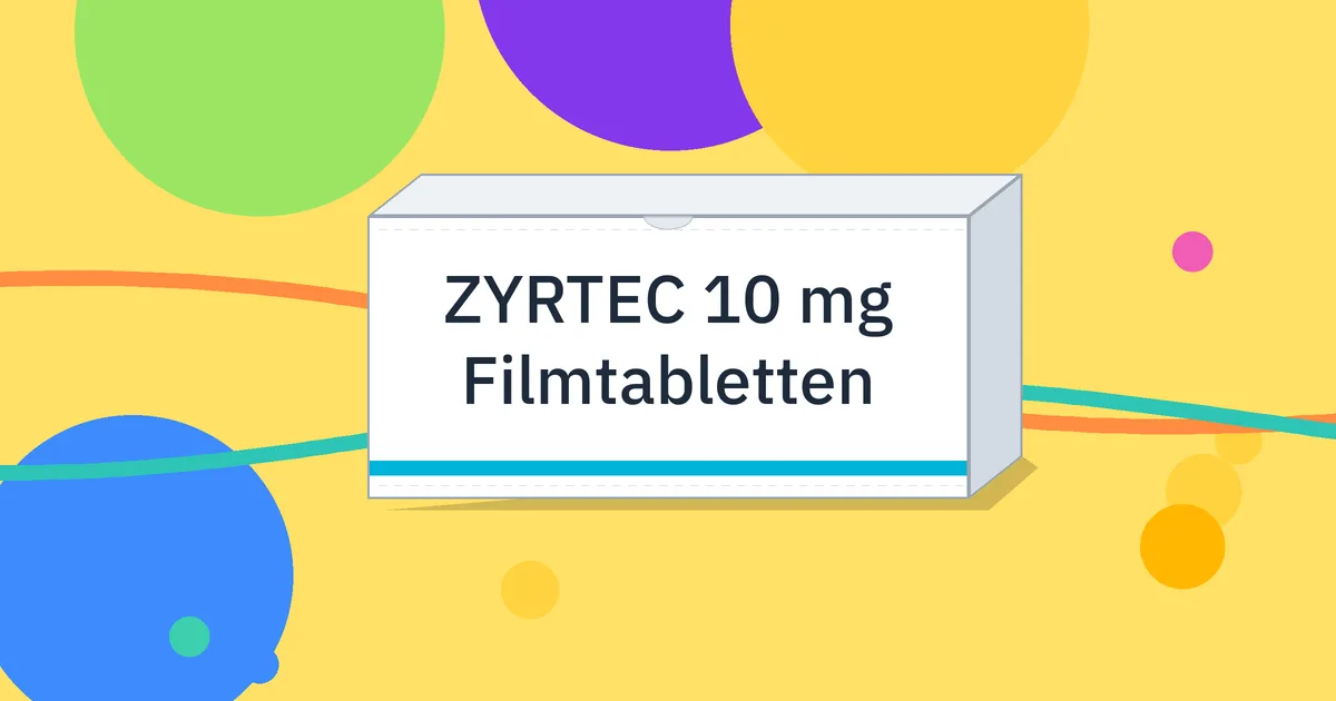 Symbolbild: Packung mit der Aufschrift ZYRTEC 10 mg Filmtabletten (PZN 01433215) – Verfügbarkeit und Bezug in Apotheken in Frankfurt am Main