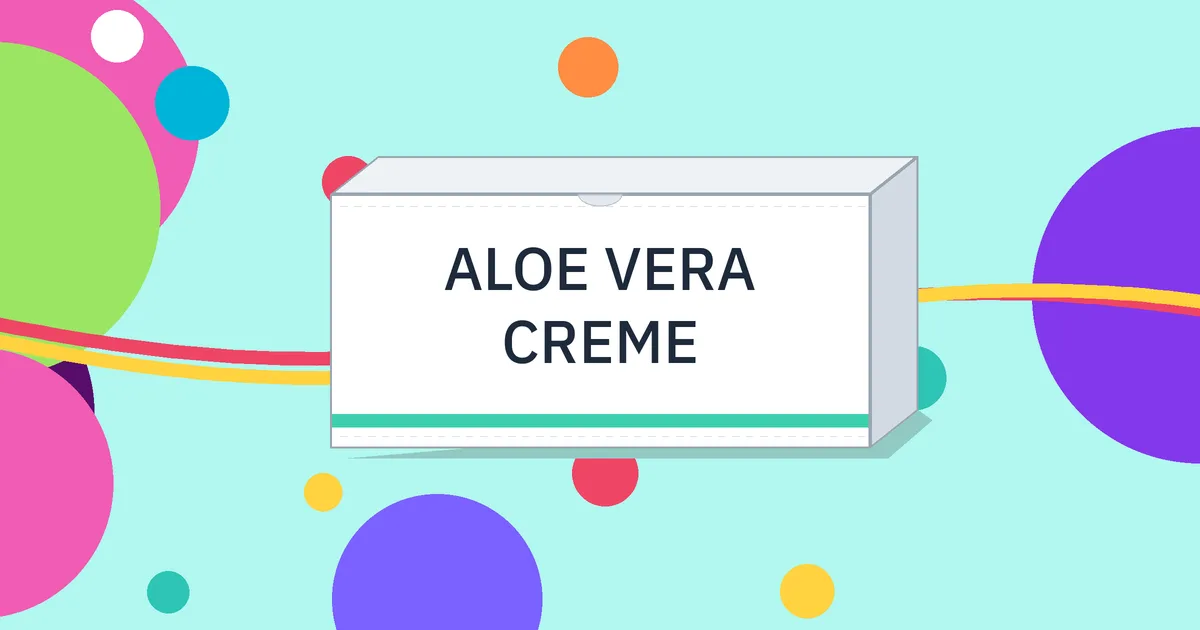 Symbolbild: Packung mit der Aufschrift ALOE VERA CREME (PZN 00744338) – Verfügbarkeit und Bezug in Apotheken in Frankfurt am Main