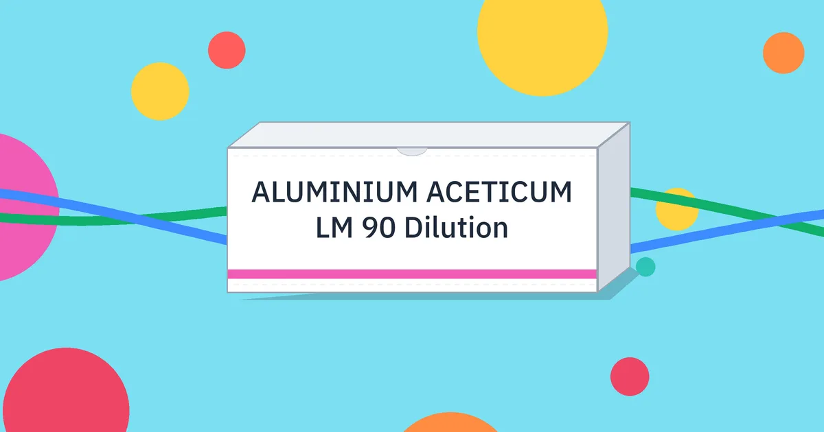 Symbolbild: Packung mit der Aufschrift ALUMINIUM ACETICUM LM 90 Dilution (PZN 13316503) – Verfügbarkeit und Bezug in Apotheken in Frankfurt am Main