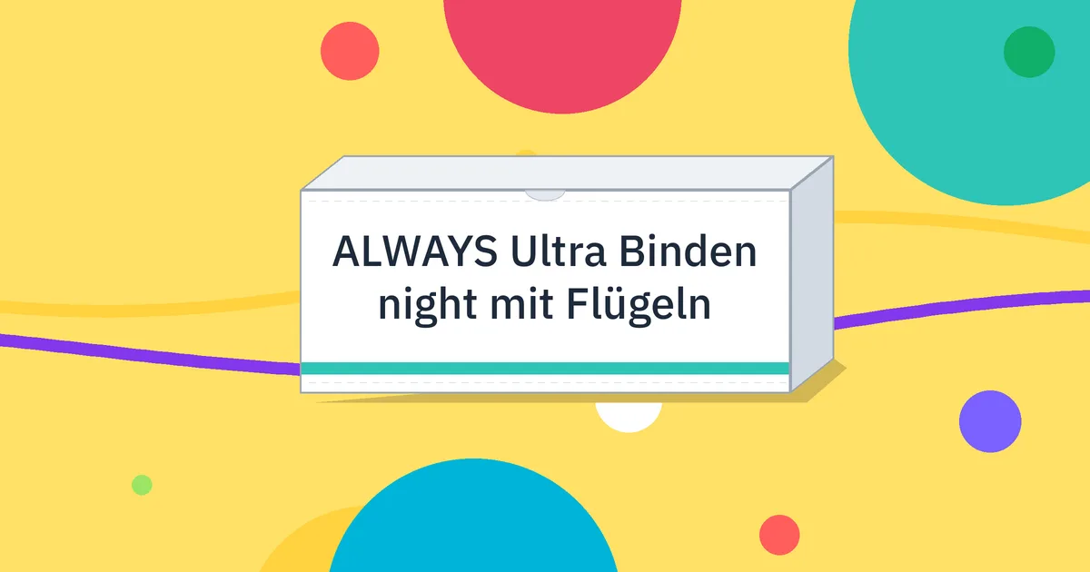 Symbolbild: Packung mit der Aufschrift ALWAYS Ultra Binden night mit Flügeln (PZN 16696802) – Verfügbarkeit und Bezug in Apotheken in Frankfurt am Main