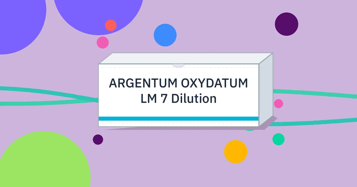 Symbolbild: Packung mit der Aufschrift ARGENTUM OXYDATUM LM 7 Dilution (PZN 12769036) – Verfügbarkeit und Bezug in Apotheken in Frankfurt am Main