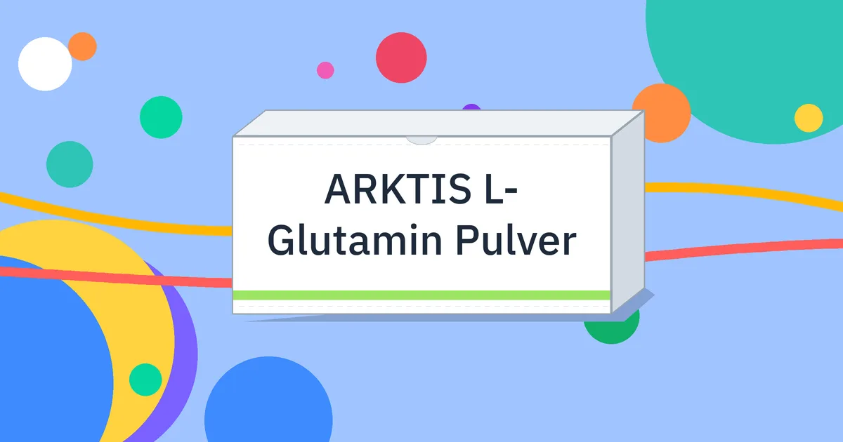Symbolbild: Packung mit der Aufschrift ARKTIS L-Glutamin Pulver (PZN 18093462) – Verfügbarkeit und Bezug in Apotheken in Frankfurt am Main