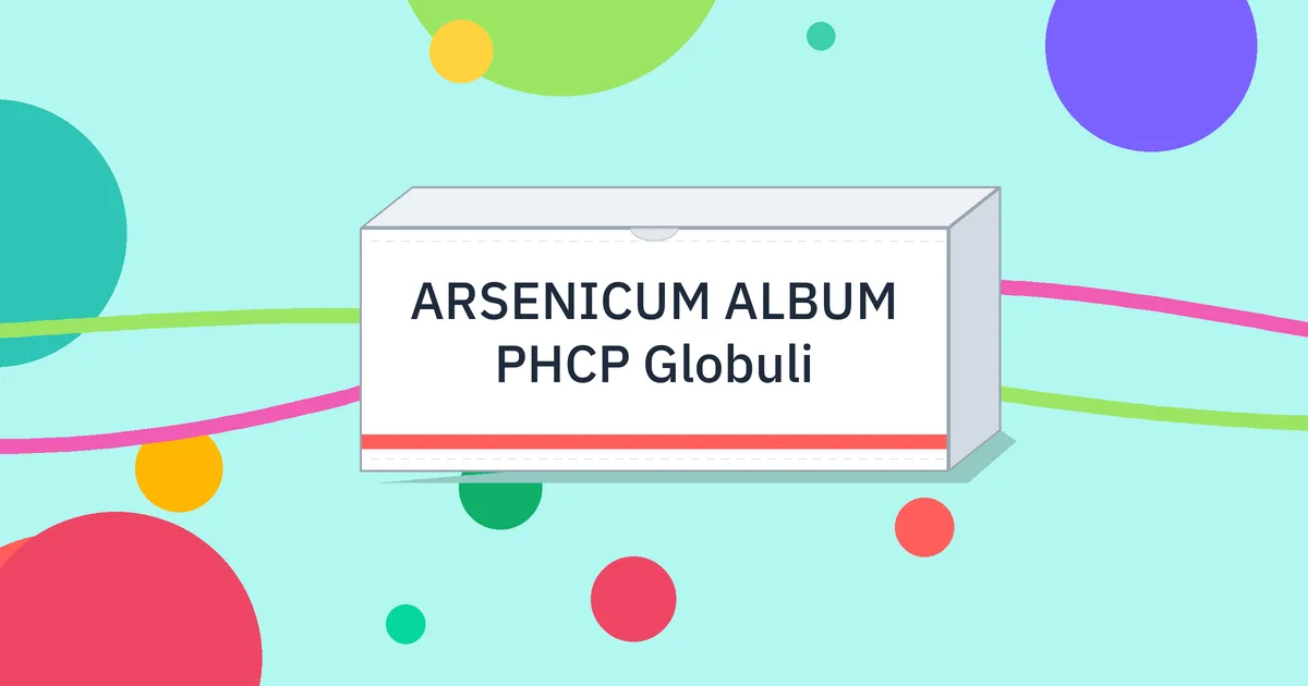 Symbolbild: Packung mit der Aufschrift ARSENICUM ALBUM PHCP Globuli (PZN 00359497) – Verfügbarkeit und Bezug in Apotheken in Frankfurt am Main