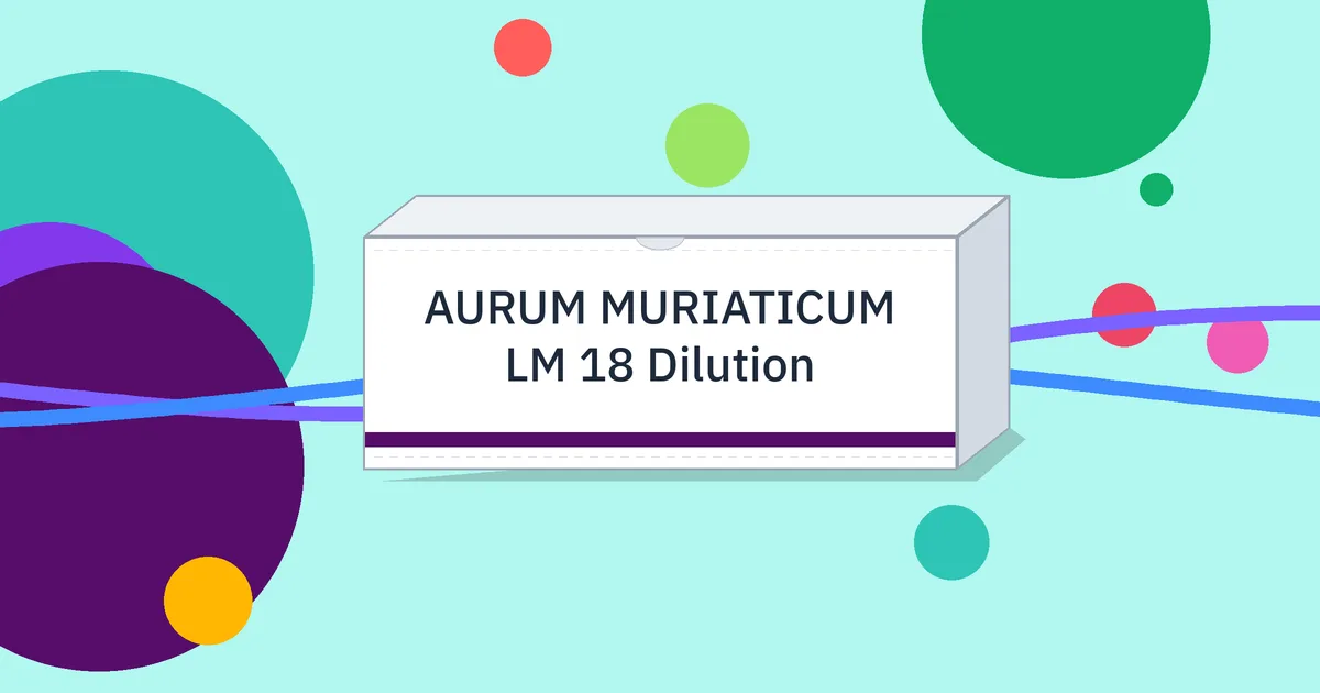 Symbolbild: Packung mit der Aufschrift AURUM MURIATICUM LM 18 Dilution (PZN 03503693) – Verfügbarkeit und Bezug in Apotheken in Frankfurt am Main