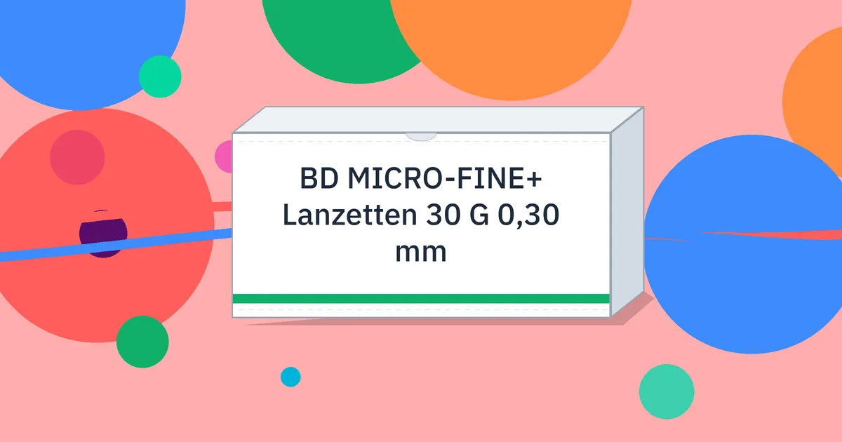 Symbolbild: Packung mit der Aufschrift BD MICRO-FINE+ Lanzetten 30 G 0,30 mm (PZN 10301412) – Verfügbarkeit und Bezug in Apotheken in Frankfurt am Main